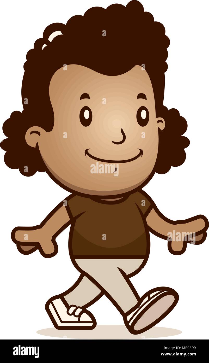 A cartoon illustration of a girl walking Stock Vector Image & Art - Alamy