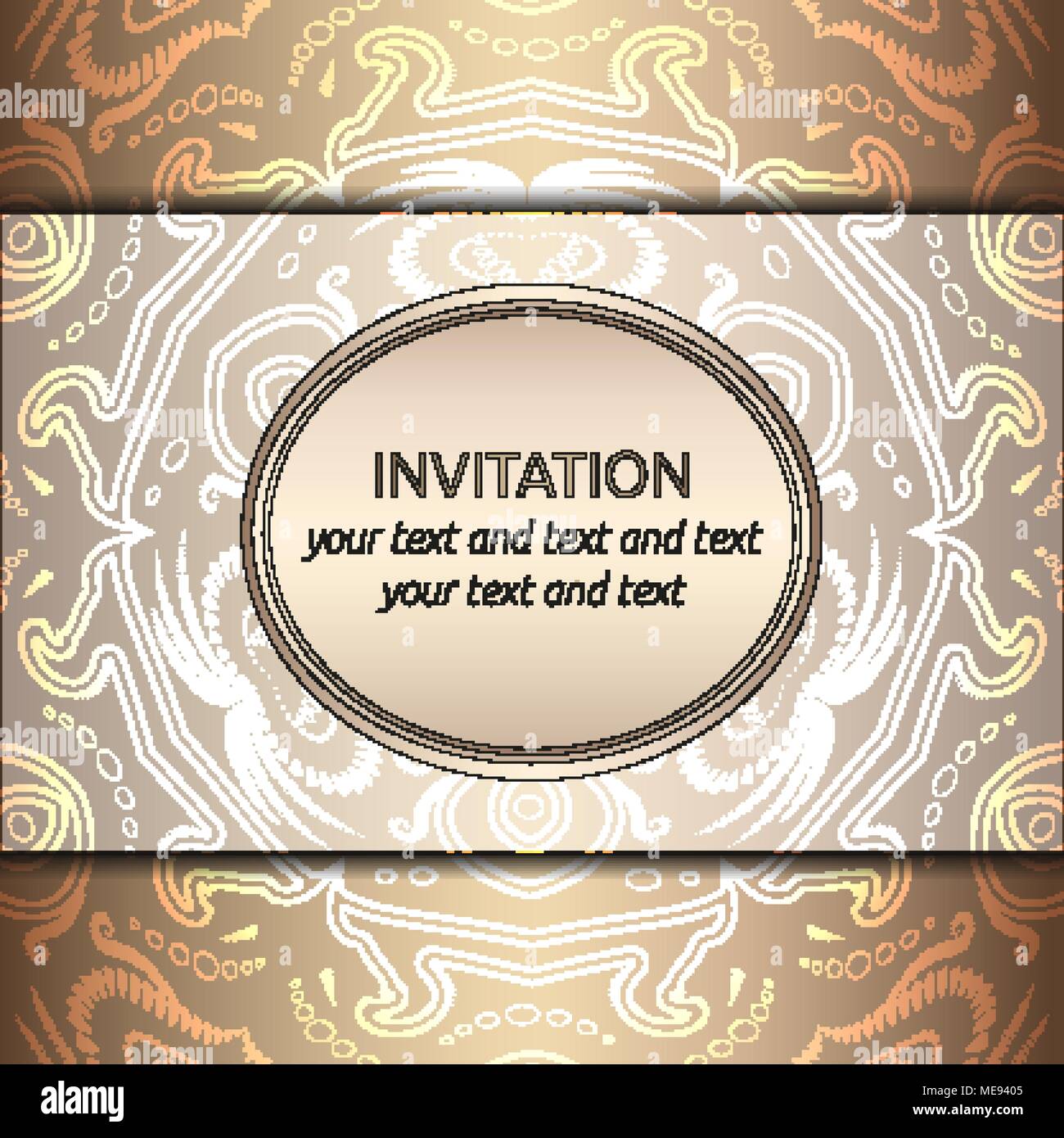 Template invitation greeting card Stock Vector Images - Alamy