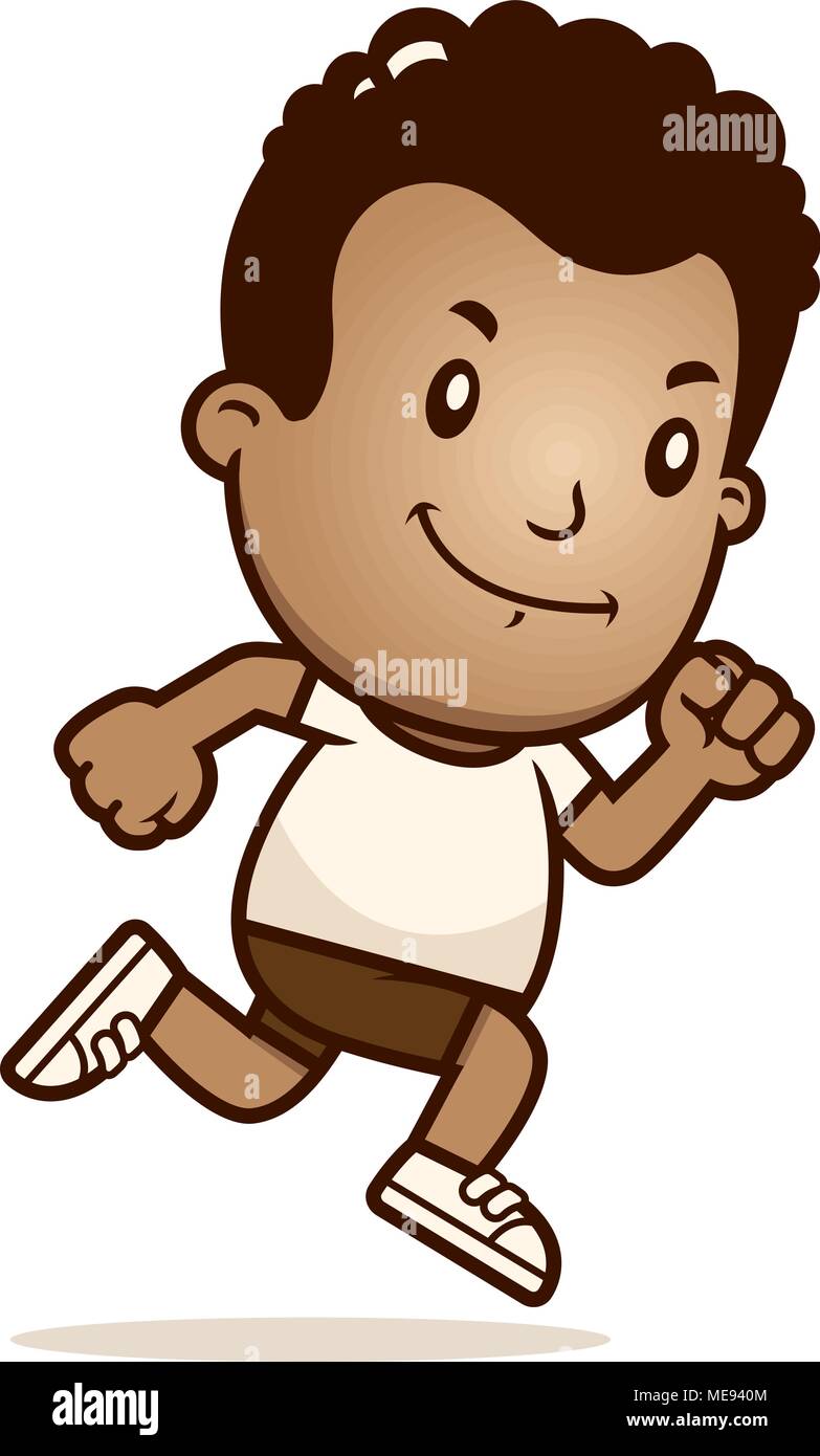 A cartoon illustration of a boy running Stock Vector Image & Art - Alamy