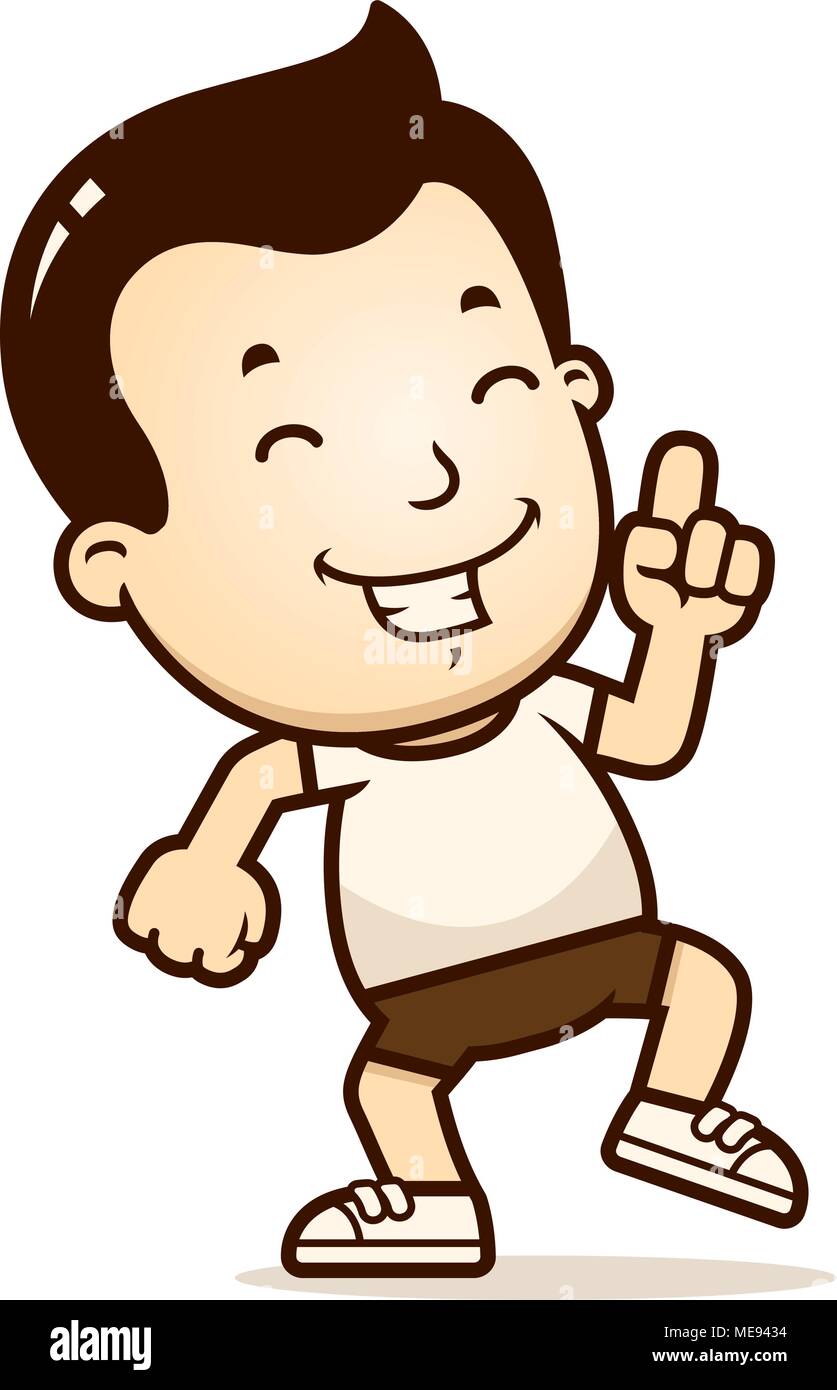 Boy dancing cartoon illustration hi-res stock photography and images ...