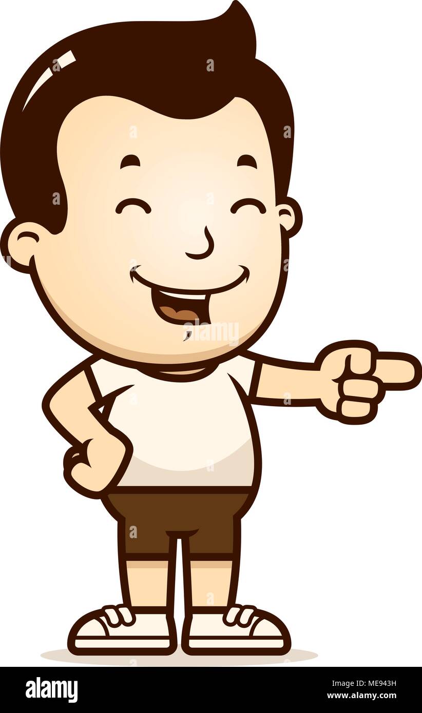 A cartoon illustration of a boy laughing Stock Vector Image & Art - Alamy