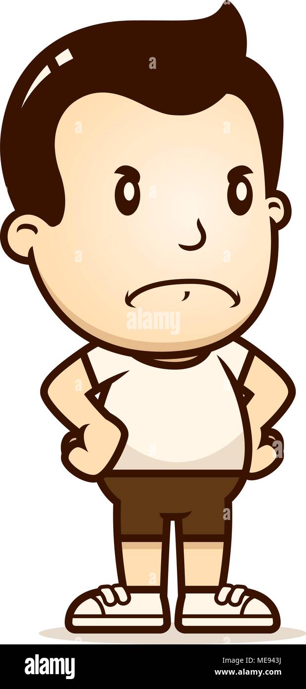 Angry boy and retro Stock Vector Images - Alamy