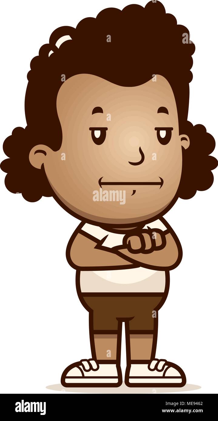 A cartoon illustration of a girl looking bored Stock Vector Image & Art ...