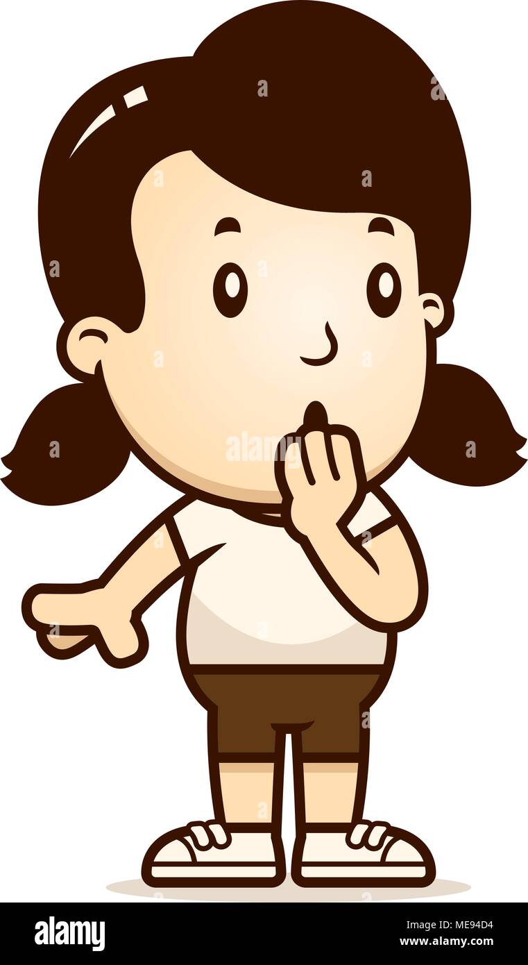 Cartoon Surprised Girl