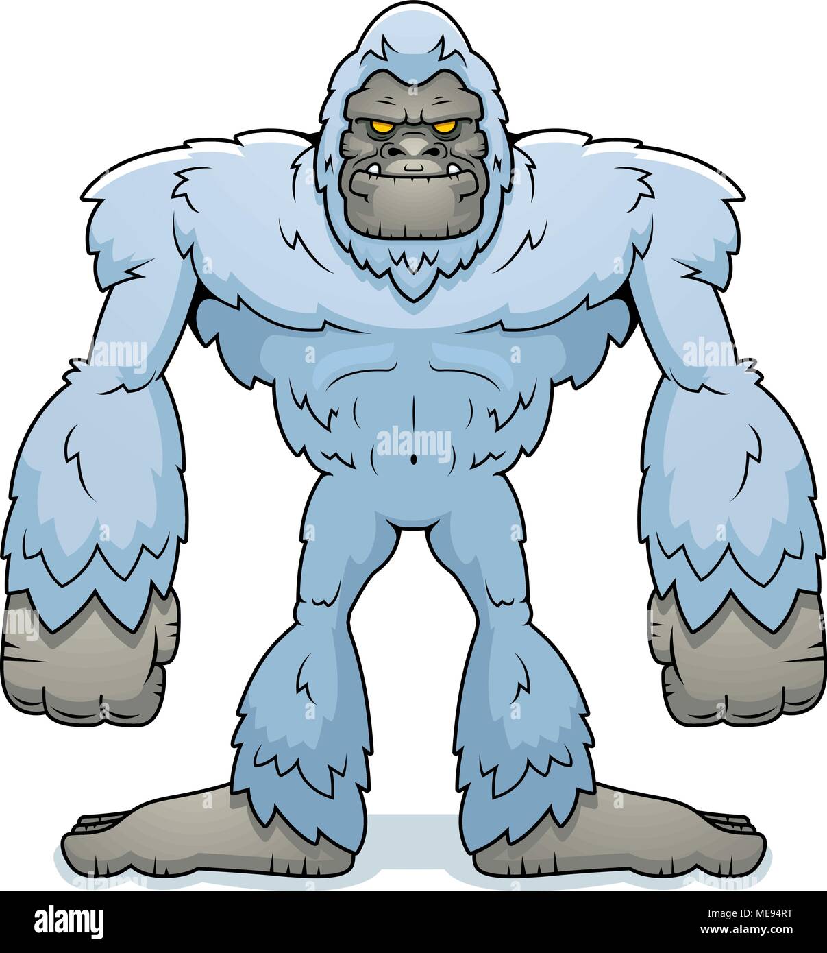 A cartoon illustration of a yeti standing Stock Vector Image & Art - Alamy