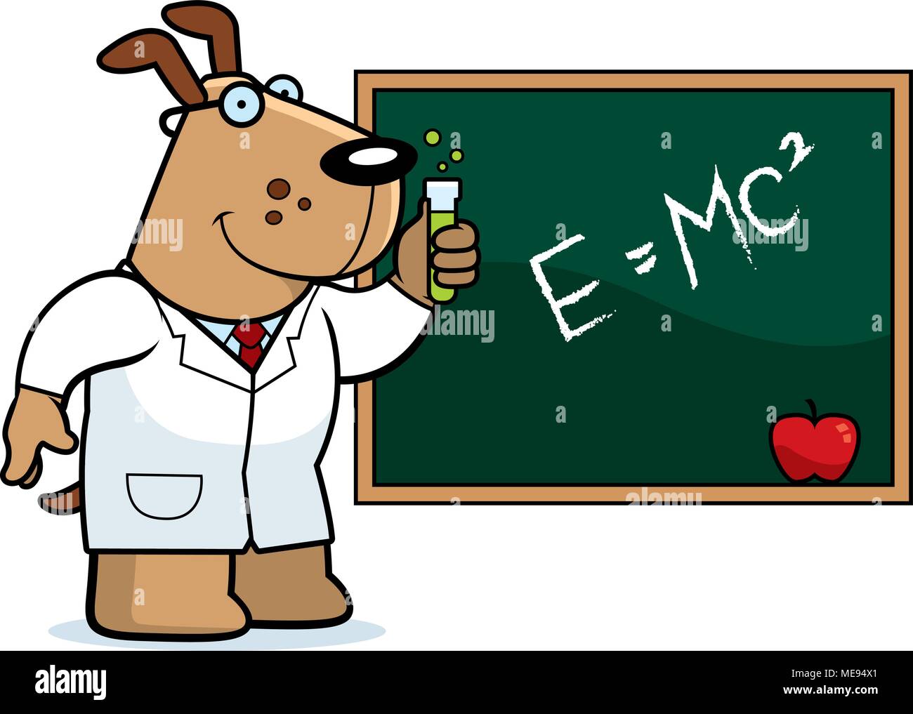 A cartoon illustration of a dog scientist Stock Vector Image & Art - Alamy