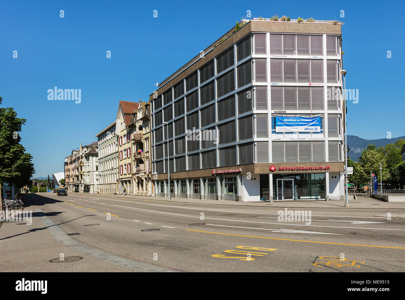 Solothurn, Switzerland - 10 July, 2016: buildings of the city of ...