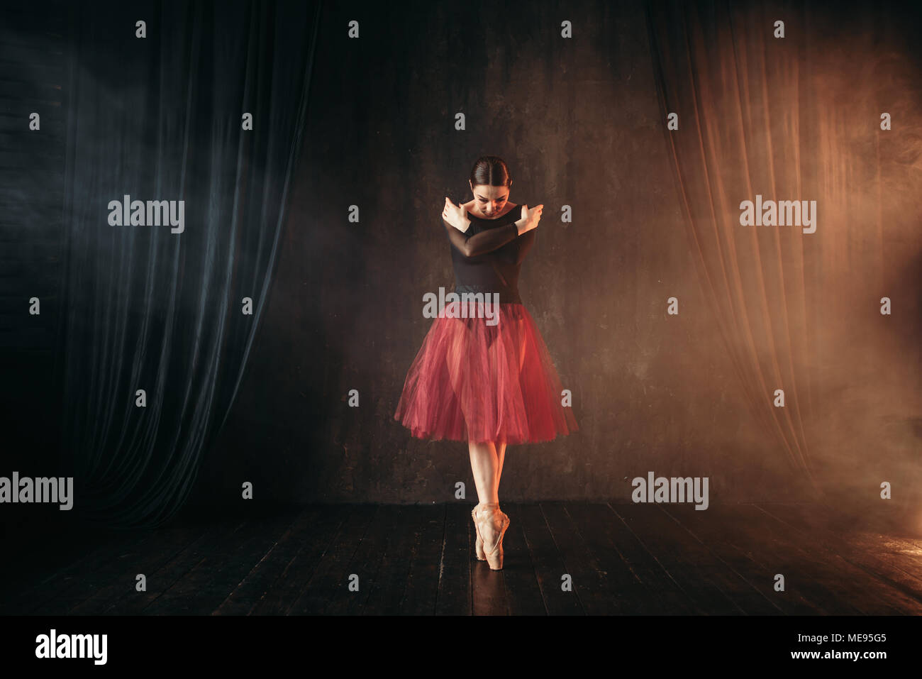 Red ballerina dress hi-res stock photography and images - Alamy