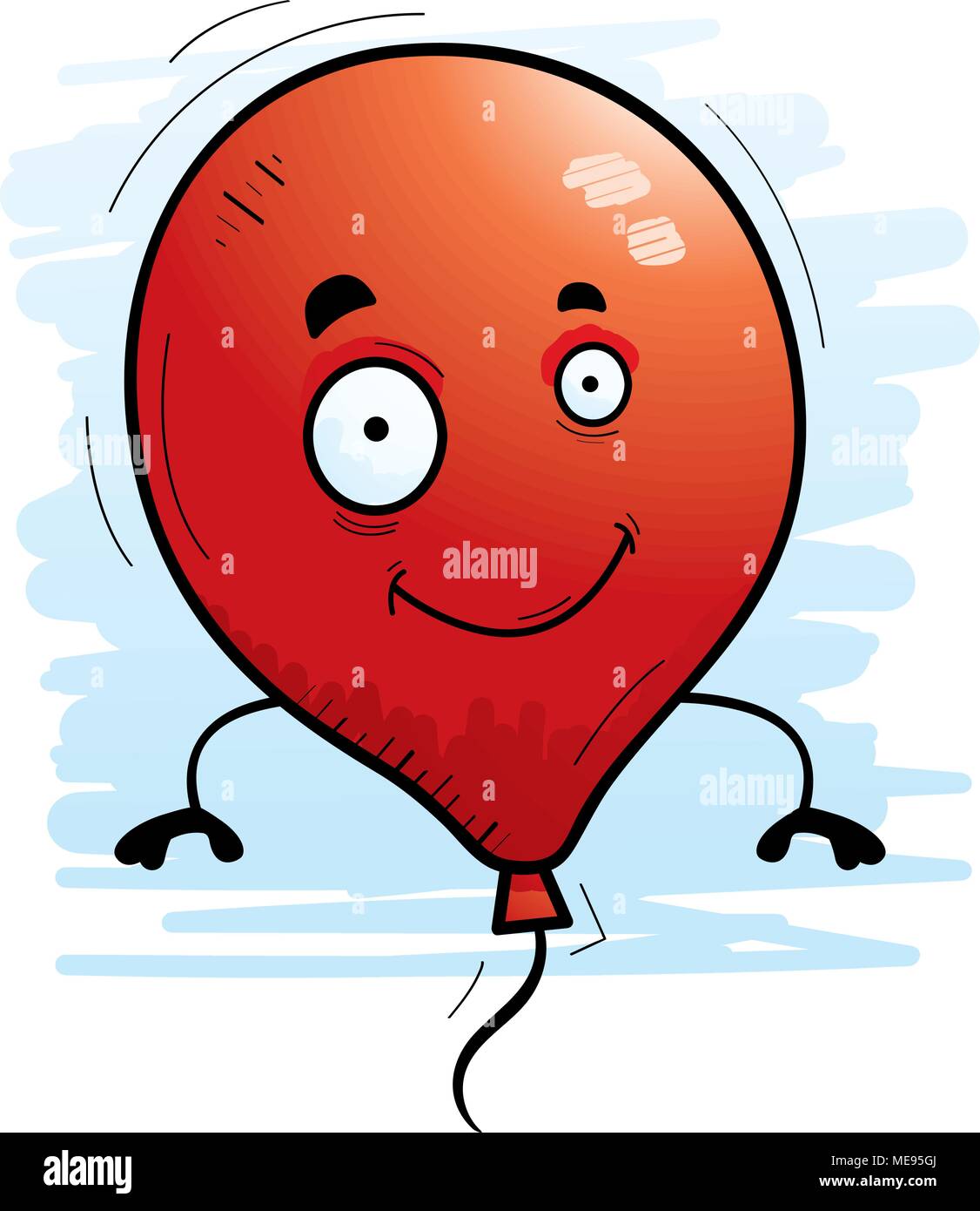 A cartoon illustration of a balloon smiling Stock Vector Image & Art ...