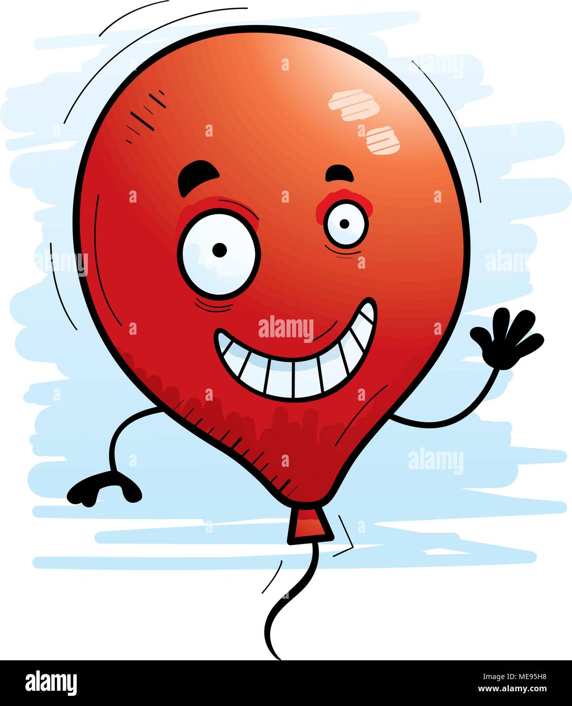 A cartoon illustration of a balloon waving Stock Vector Image & Art - Alamy