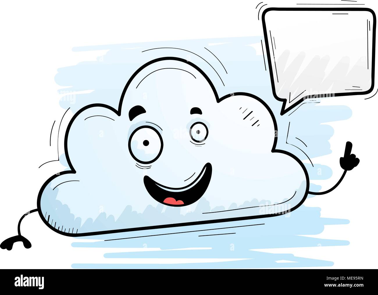 A cartoon illustration of a cloud talking Stock Vector Image & Art - Alamy