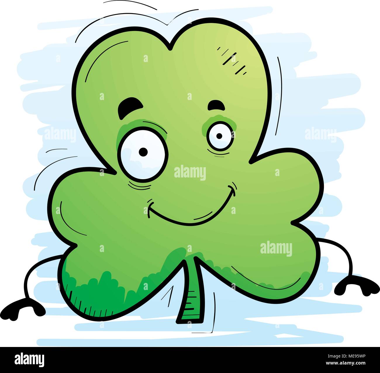 A cartoon illustration of a clover smiling Stock Vector Image & Art - Alamy