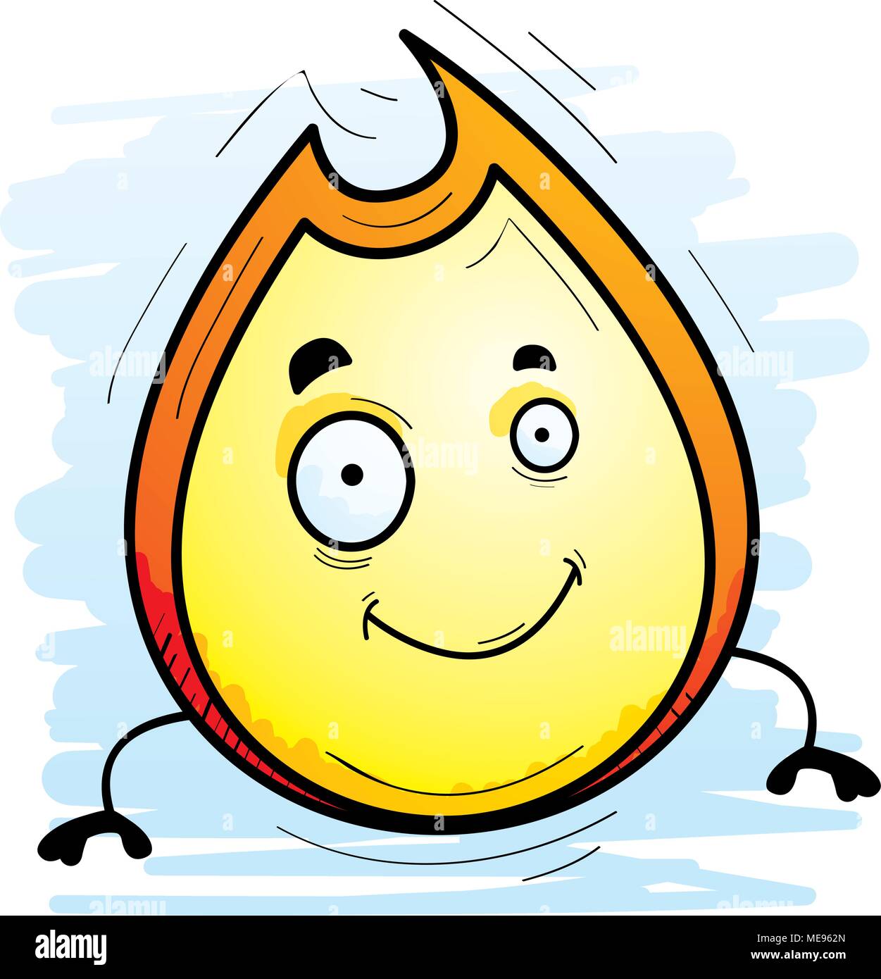 A cartoon illustration of a flame smiling Stock Vector Image & Art - Alamy