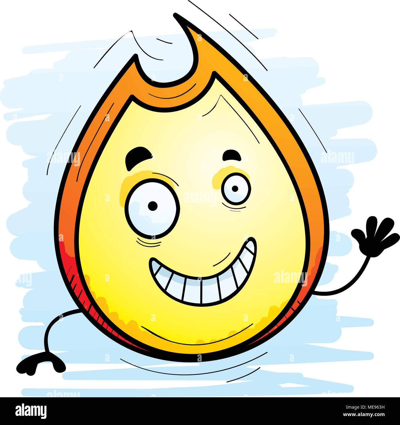 Waving fire Stock Vector Images - Alamy
