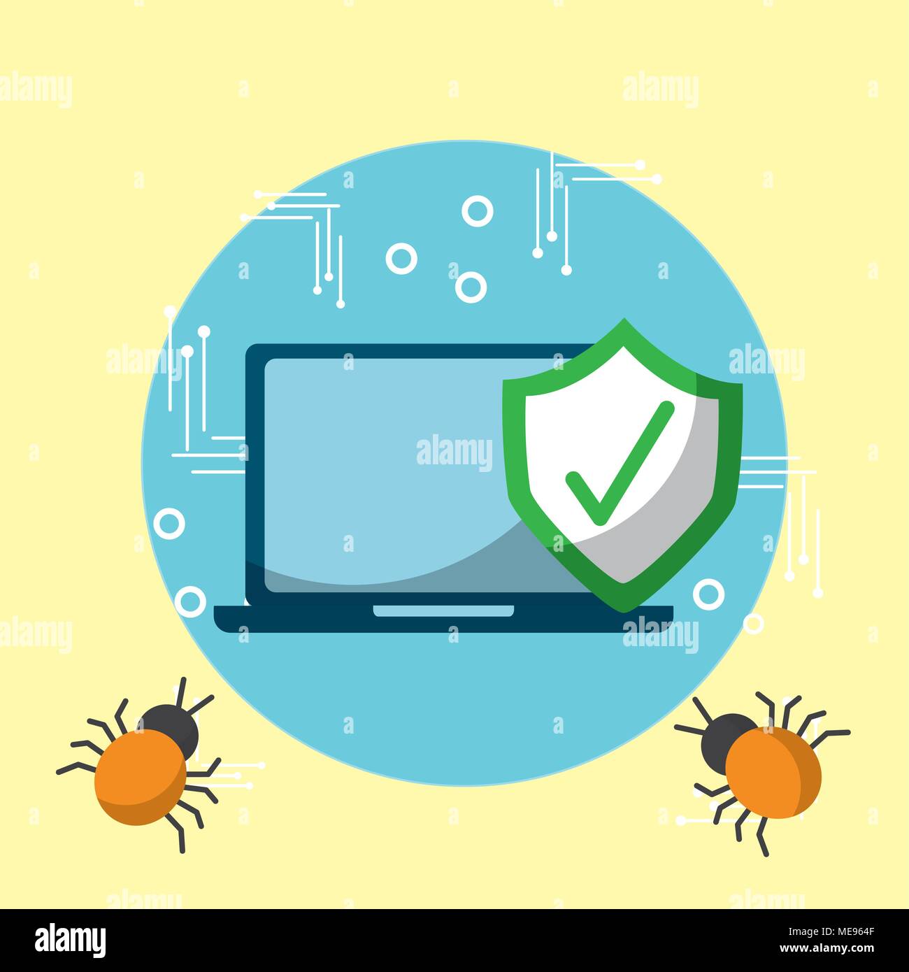 Stop cyber crime Stock Vector Images - Alamy
