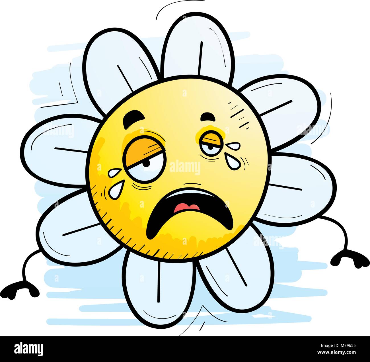 A cartoon illustration of a flower crying Stock Vector Image & Art - Alamy