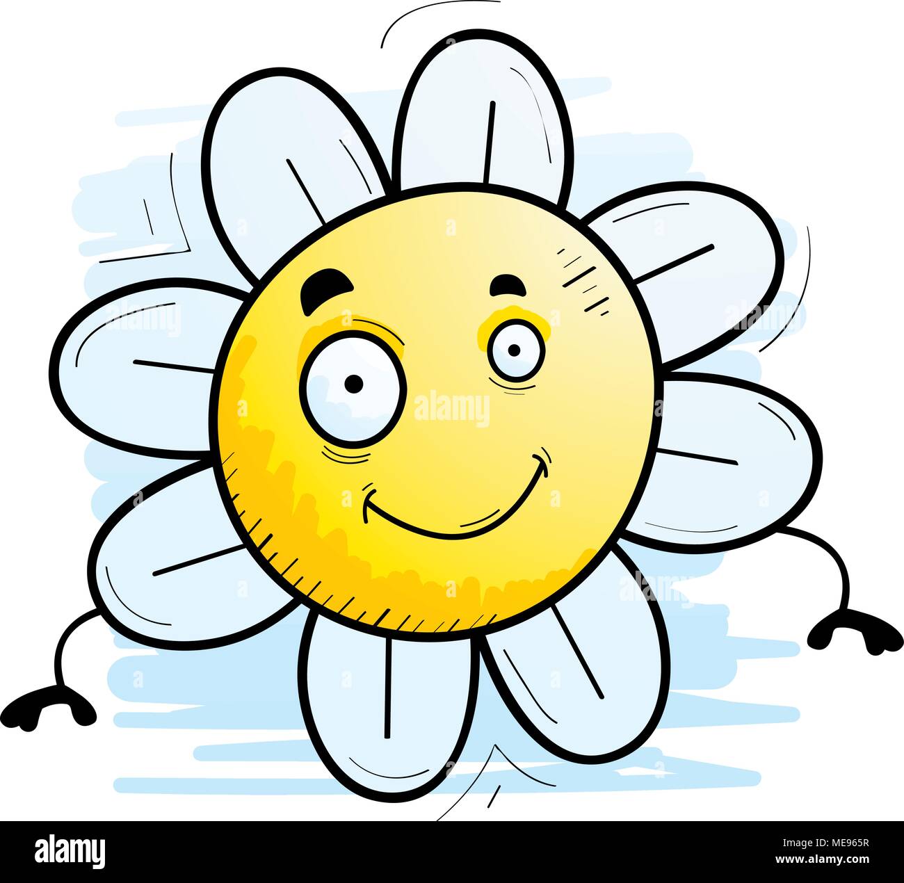 A cartoon illustration of a flower smiling Stock Vector Image & Art - Alamy