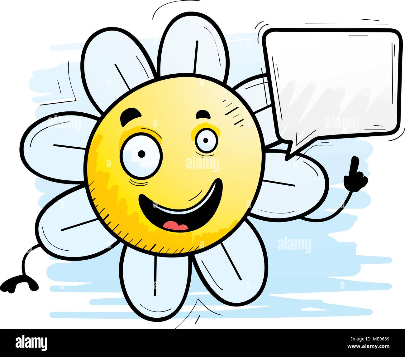 A cartoon illustration of a flower talking Stock Vector Image & Art - Alamy