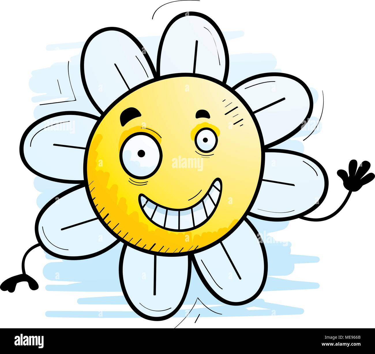 A cartoon illustration of a flower waving Stock Vector Image & Art - Alamy