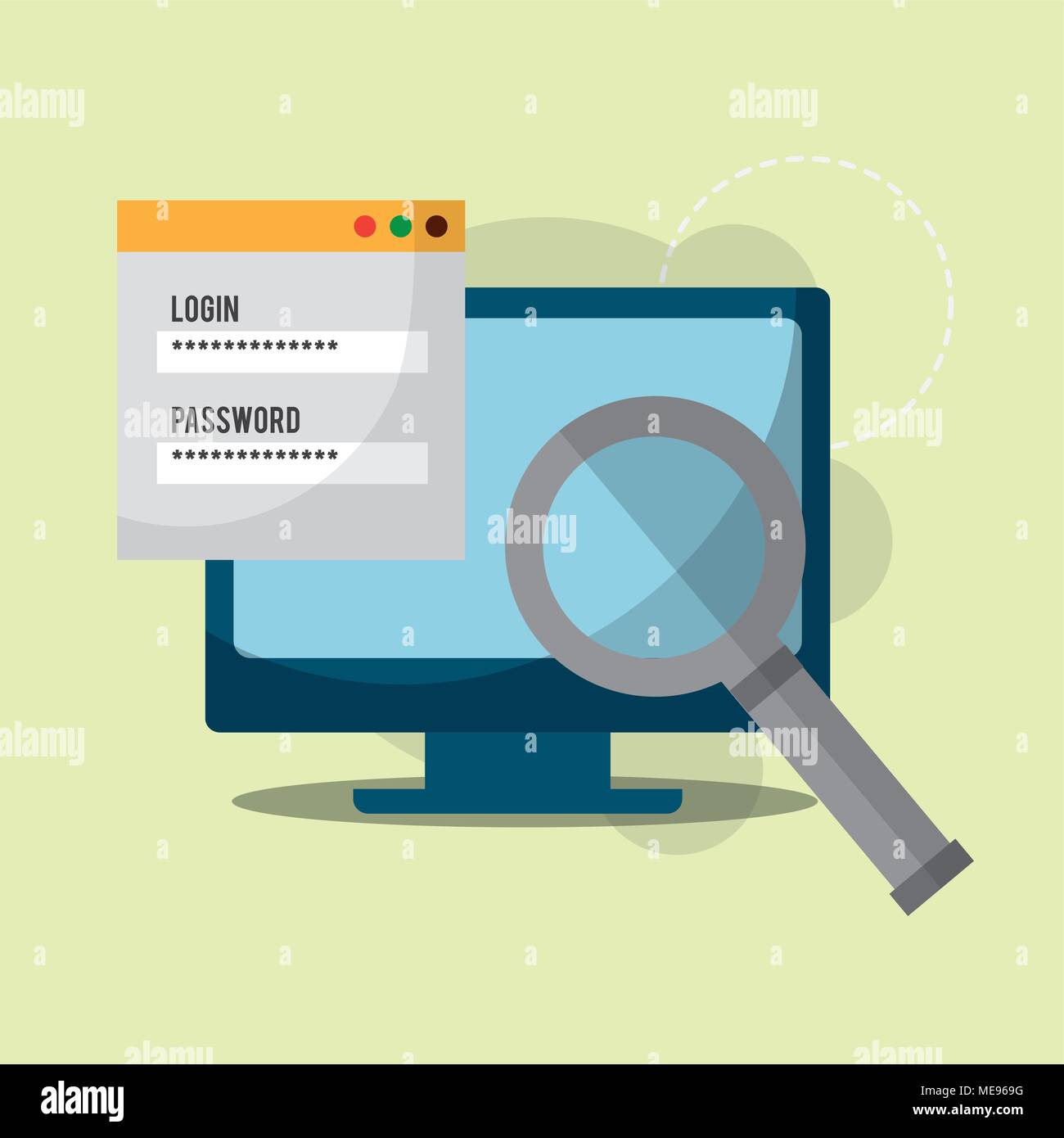 Cyber risk analysis Stock Vector Images - Alamy