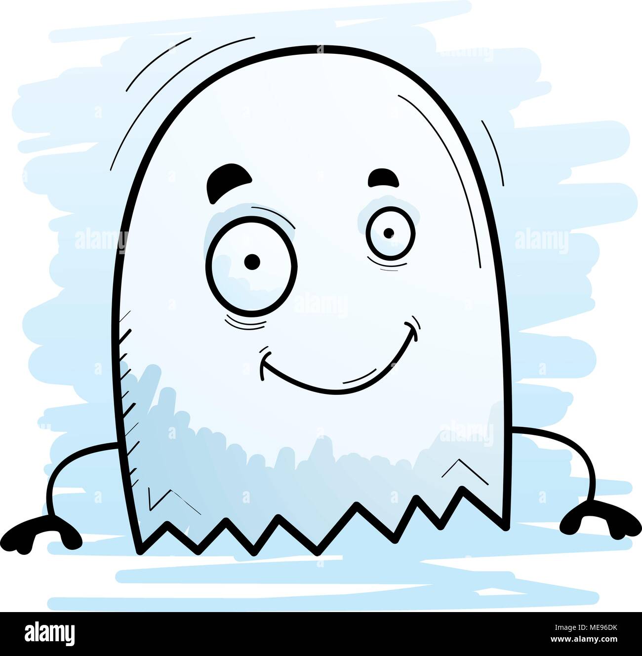 A cartoon illustration of a ghost smiling Stock Vector Image & Art - Alamy
