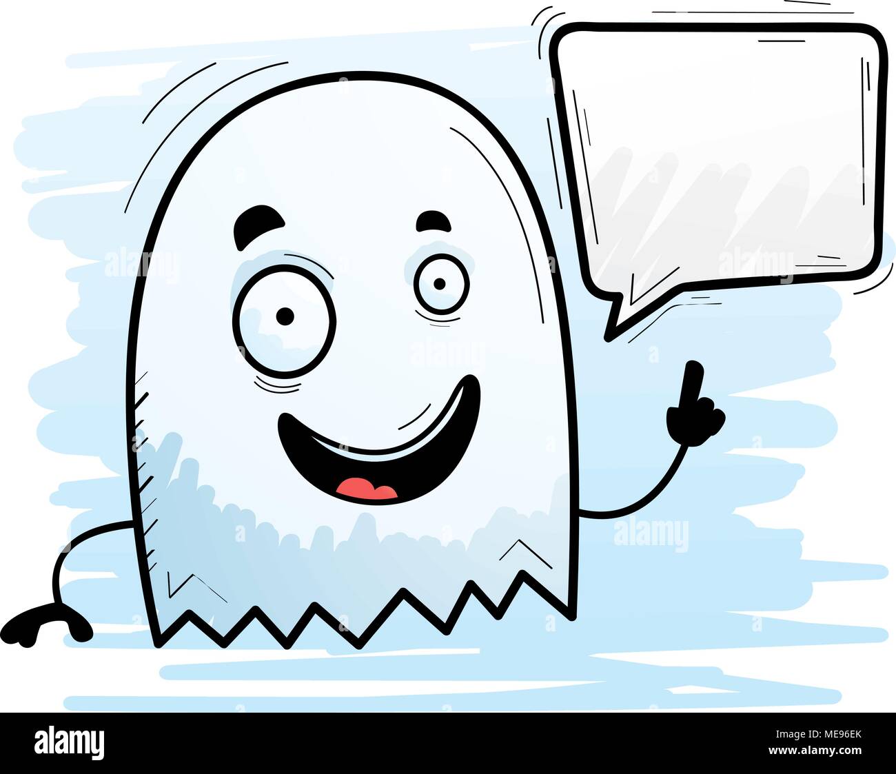 A cartoon illustration of a ghost talking Stock Vector Image & Art - Alamy