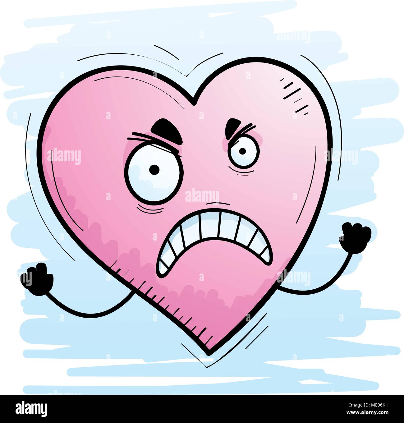 Angry heart Stock Vector Images - Alamy