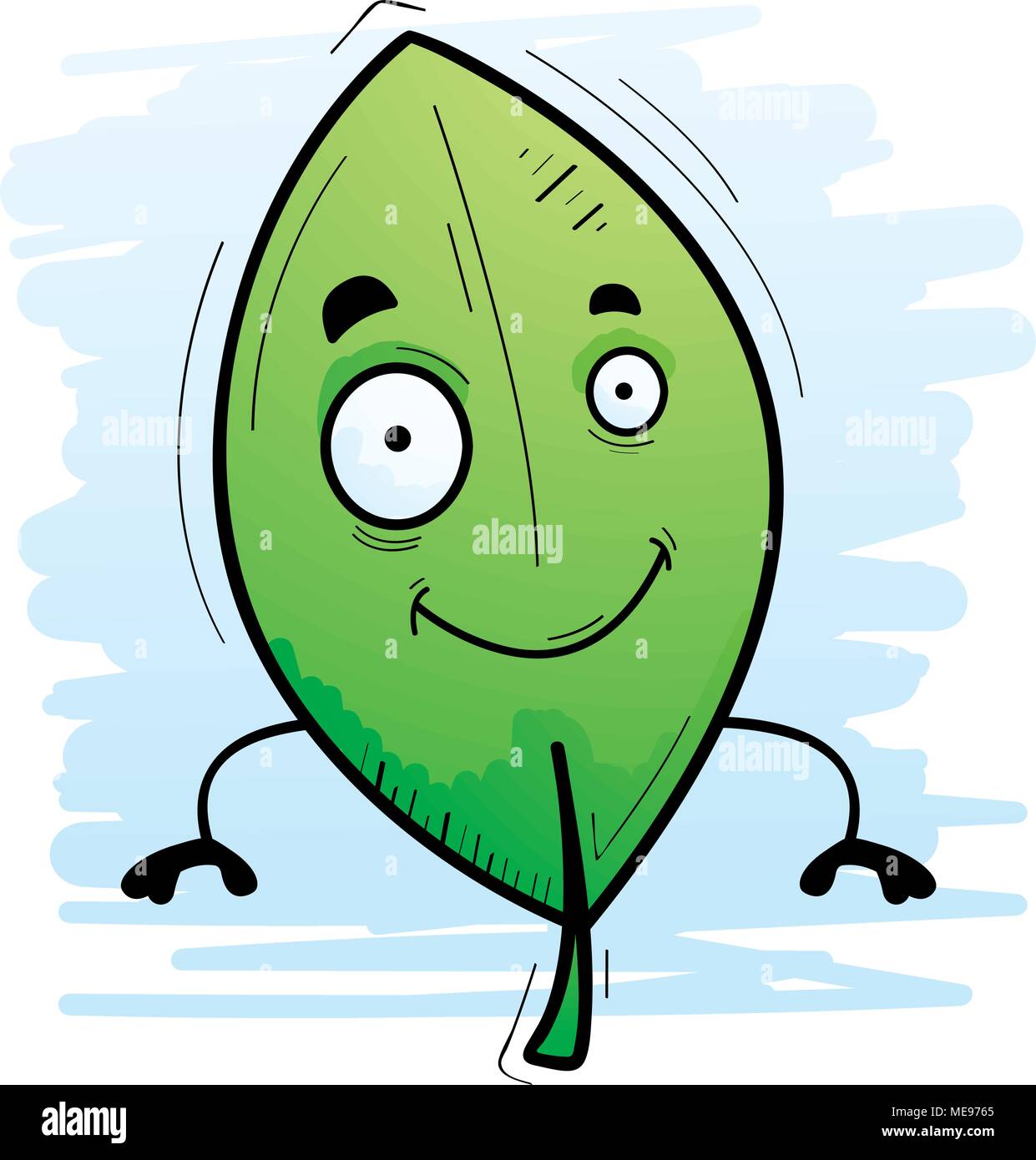 A cartoon illustration of a leaf smiling Stock Vector Image & Art - Alamy