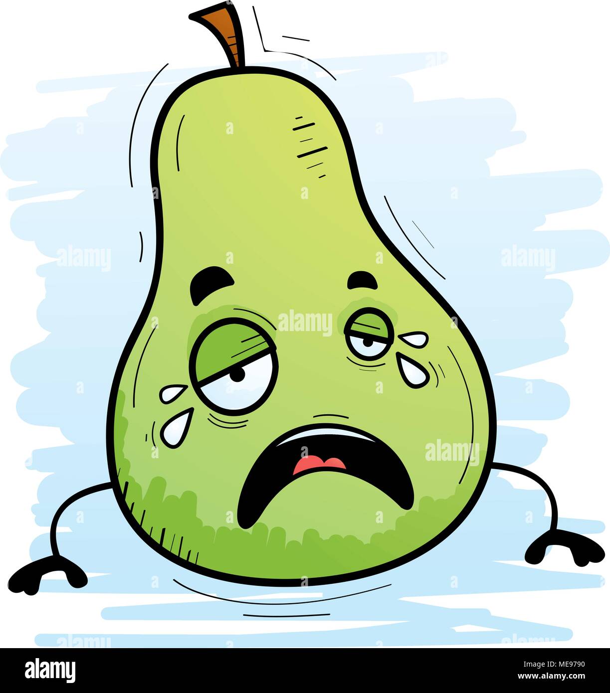 A cartoon illustration of a pear crying Stock Vector Image & Art - Alamy