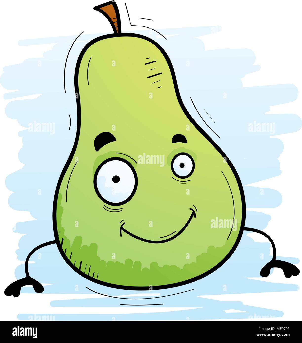 A cartoon illustration of a pear smiling Stock Vector Image & Art - Alamy