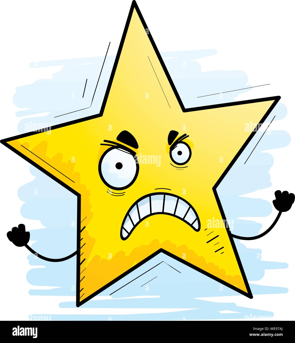 A cartoon illustration of a star looking angry Stock Vector Image & Art ...