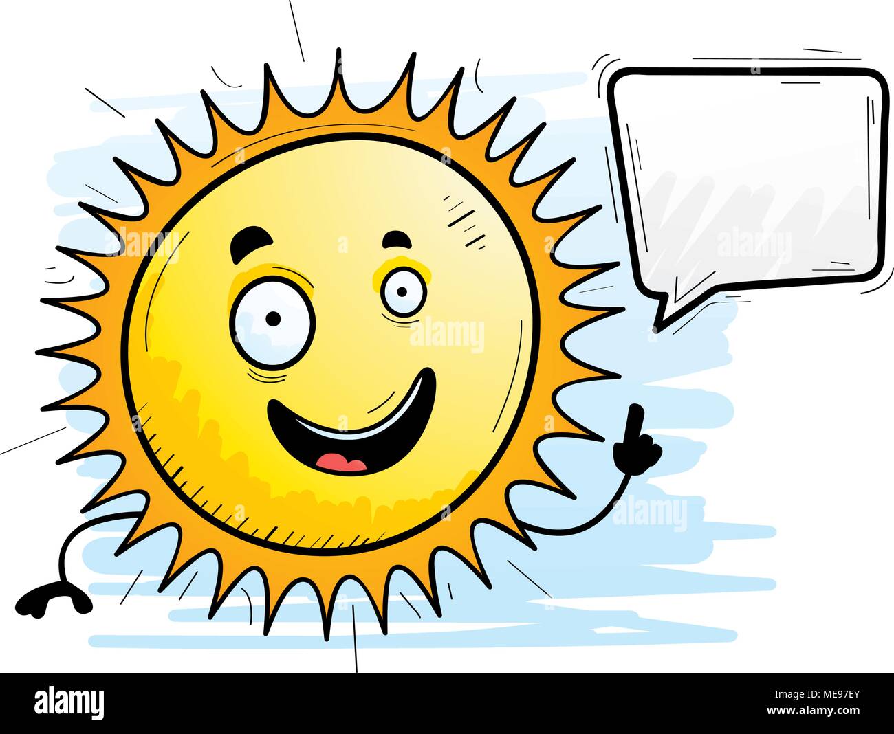A cartoon illustration of the sun talking Stock Vector Image & Art - Alamy
