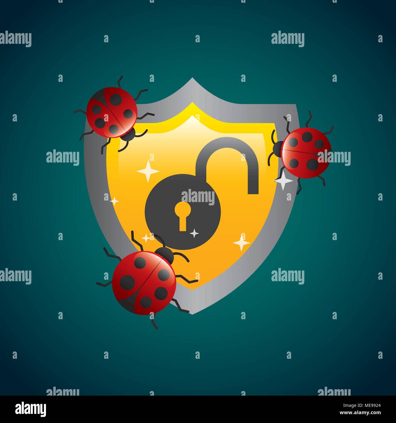 Cybersecurity bug Stock Vector Images - Alamy