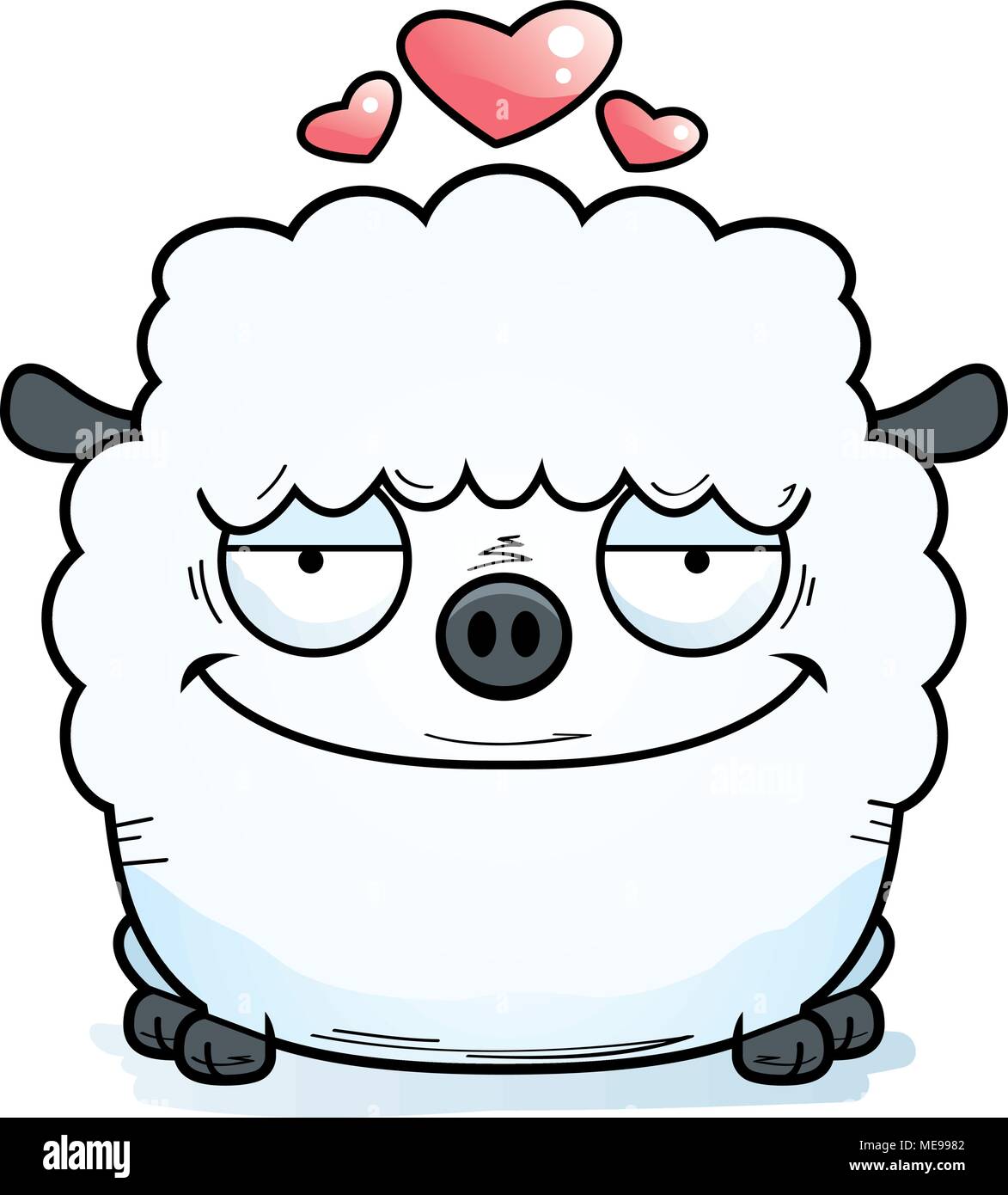 We love sheep Stock Vector Images - Alamy