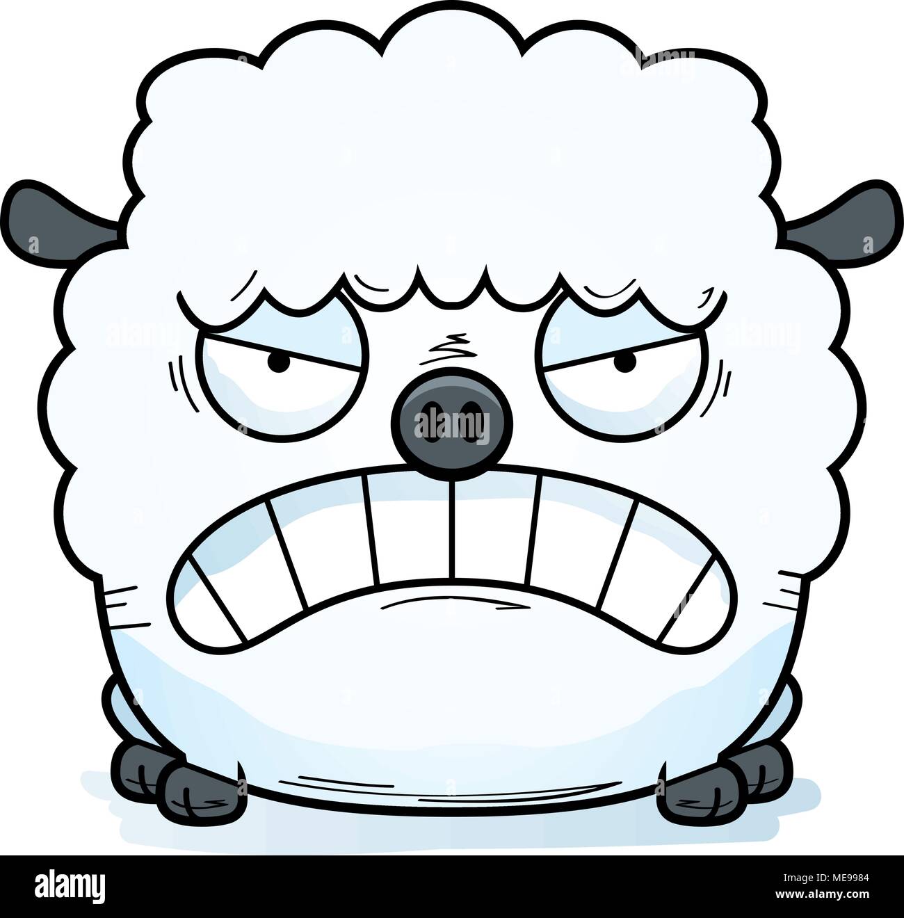 Angry cartoon sheep hi-res stock photography and images - Alamy
