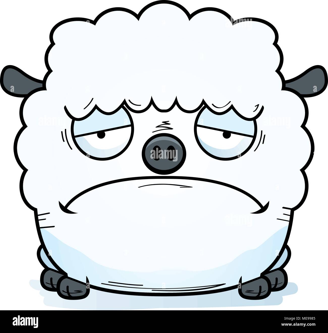 Sad sheep Stock Vector Images - Alamy