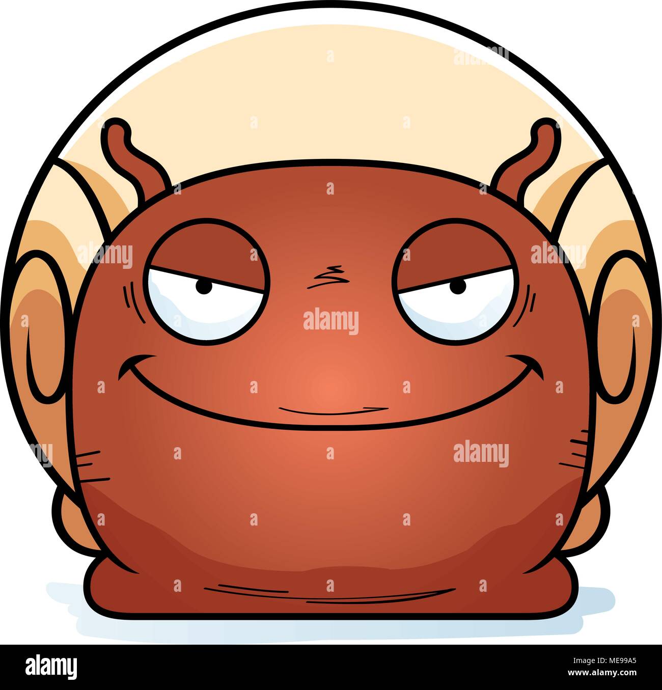 A cartoon illustration of an evil looking snail Stock Vector Image ...