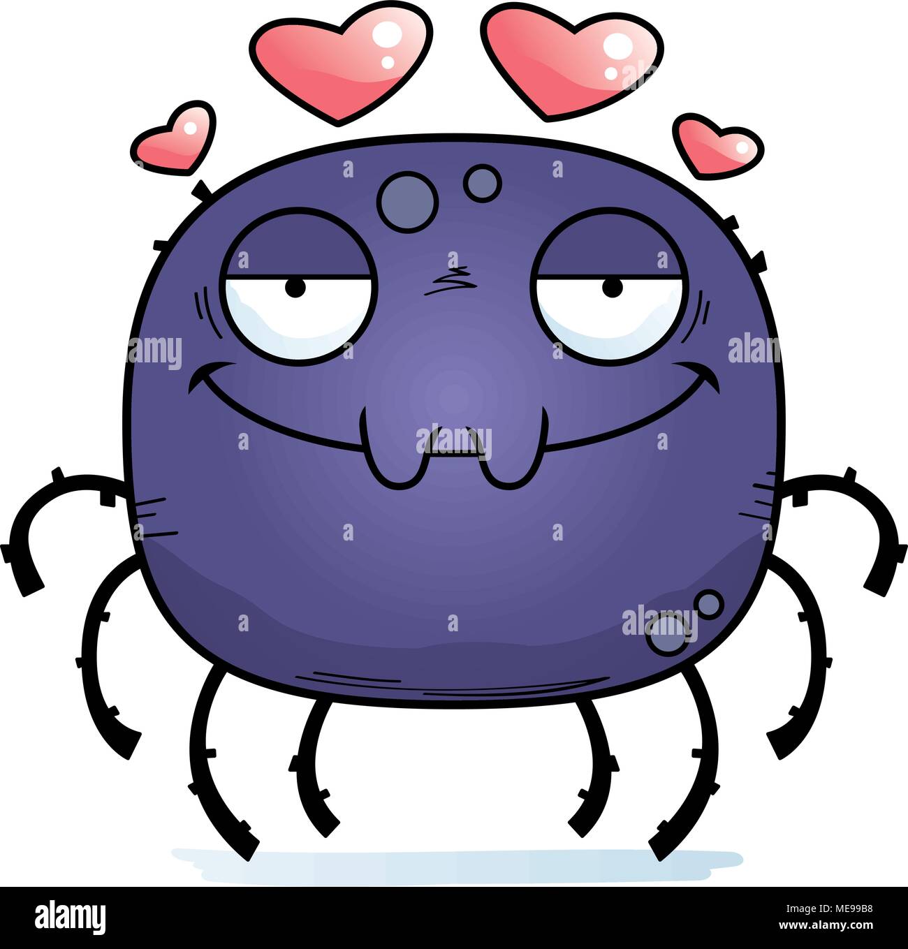 A cartoon illustration of a spider in love Stock Vector Image & Art - Alamy