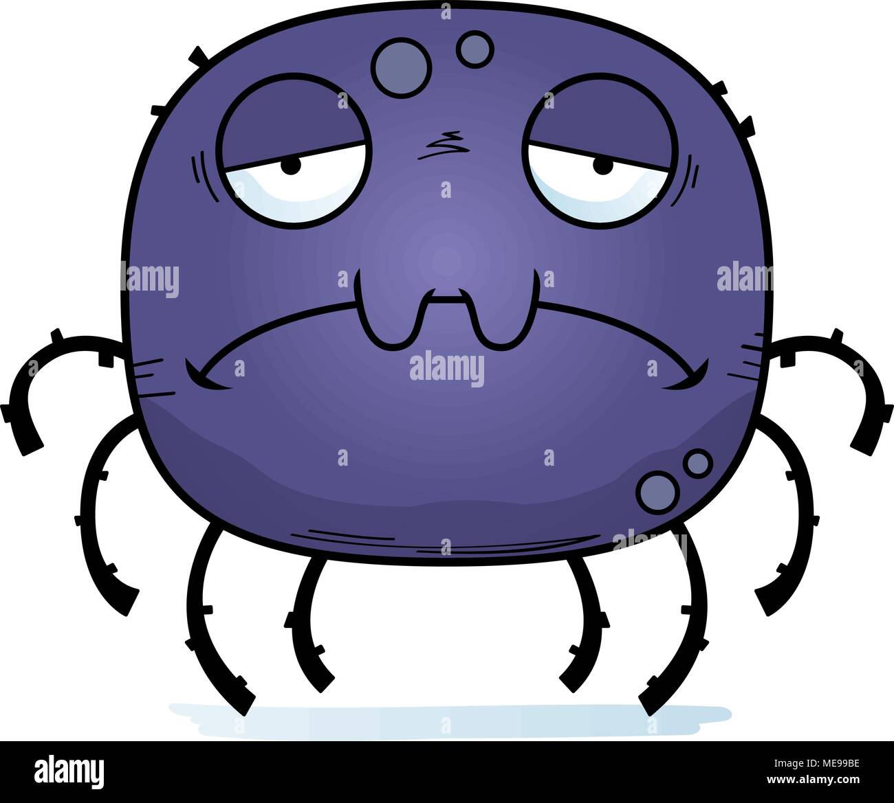 A cartoon illustration of a spider looking sad Stock Vector Image & Art ...