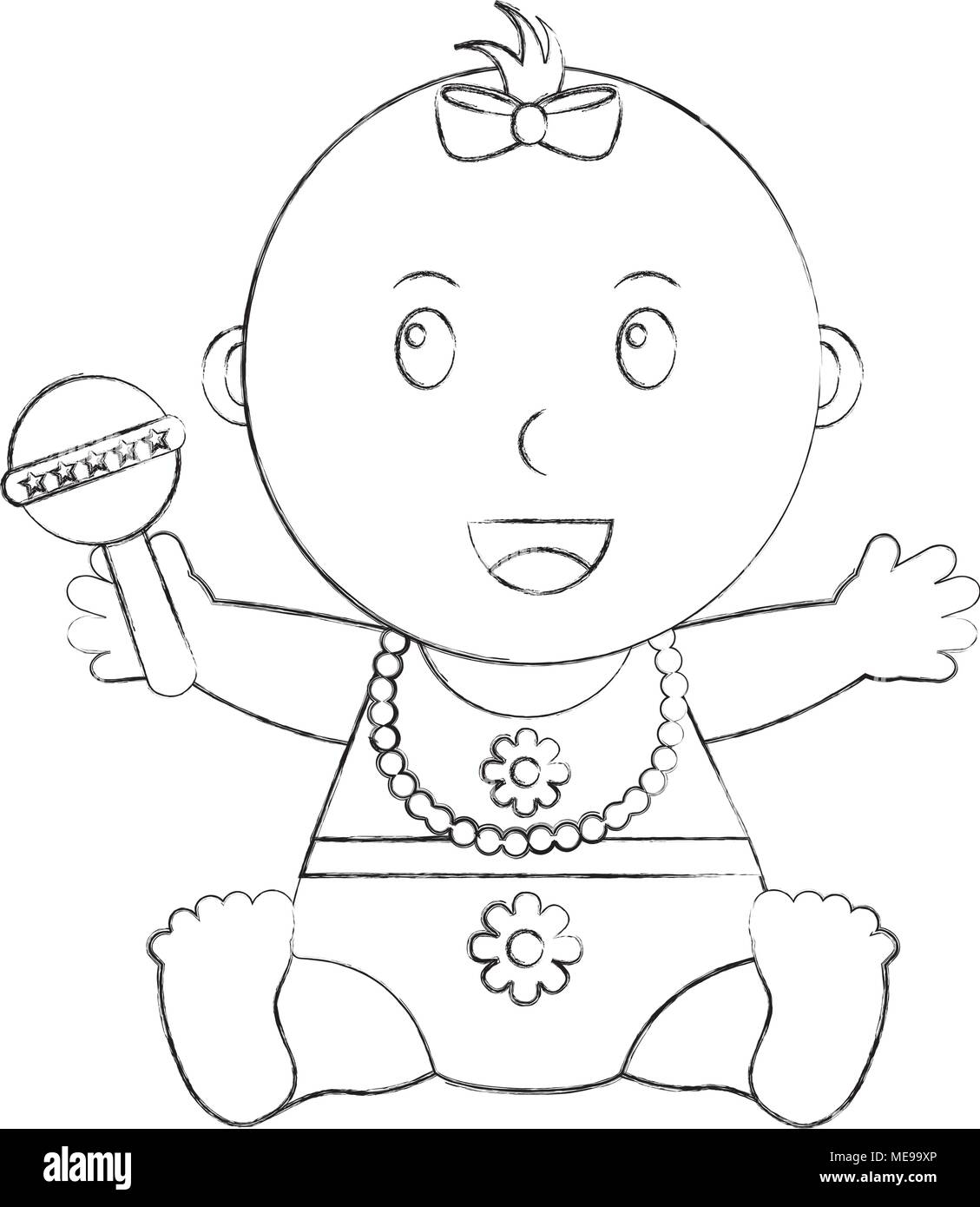 Baby hand grab Stock Vector Images - Alamy