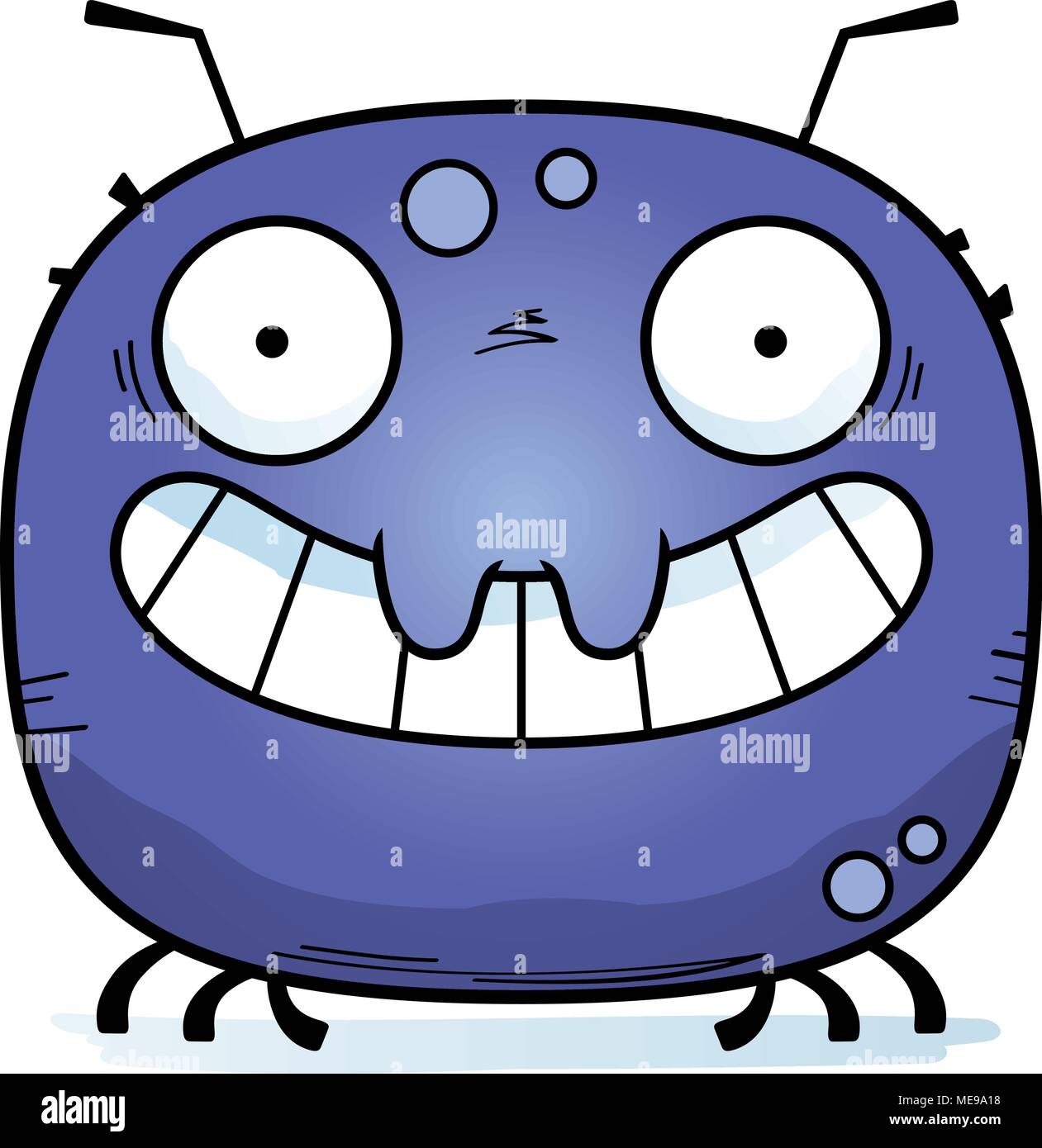 A cartoon illustration of a tick looking happy Stock Vector Image & Art ...