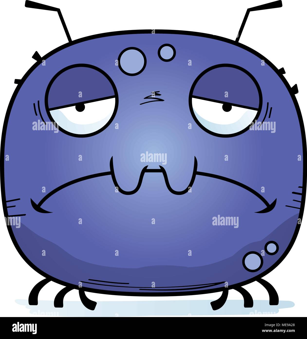 A cartoon illustration of a tick looking sad Stock Vector Image & Art ...