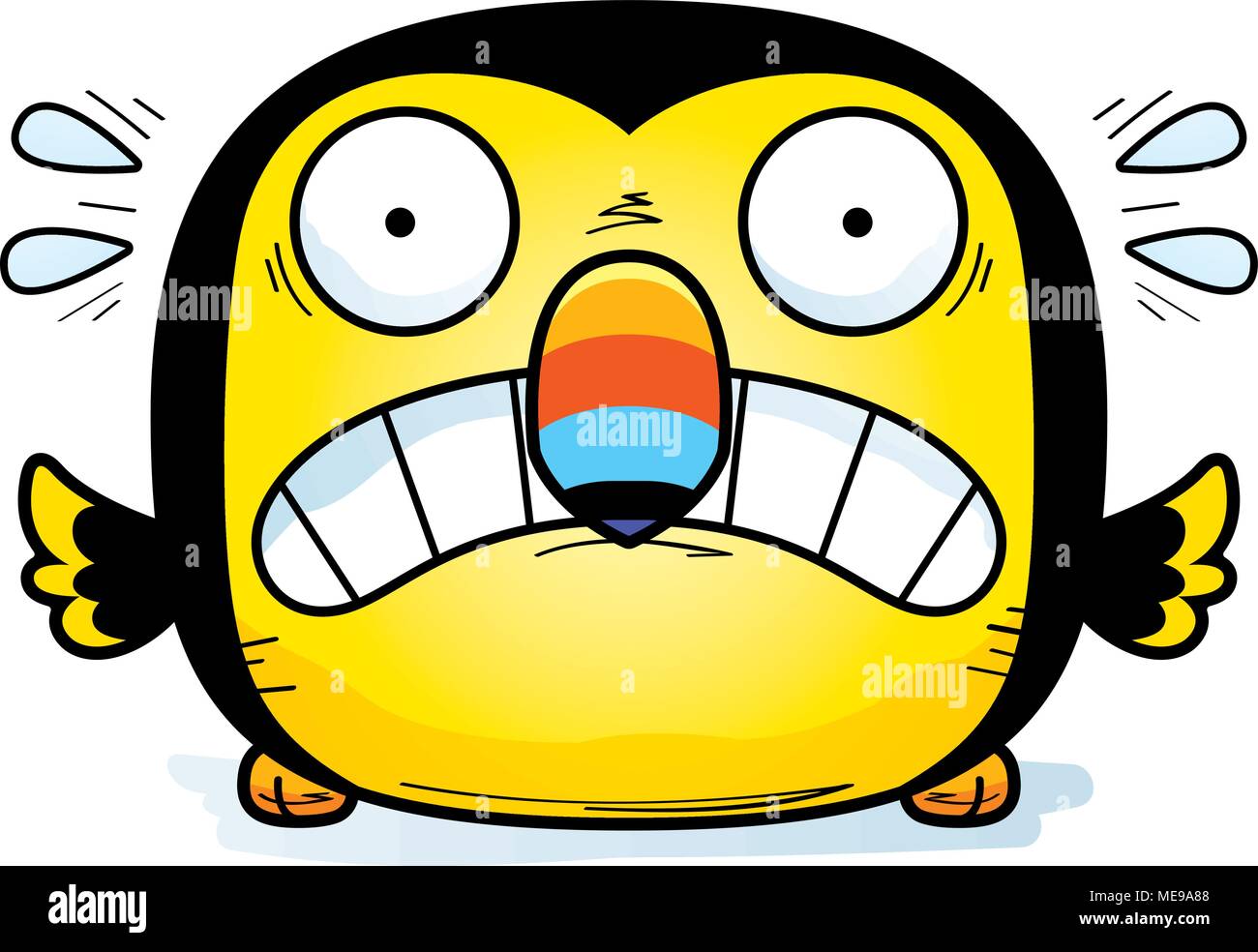 A cartoon illustration of a toucan looking scared Stock Vector Image ...