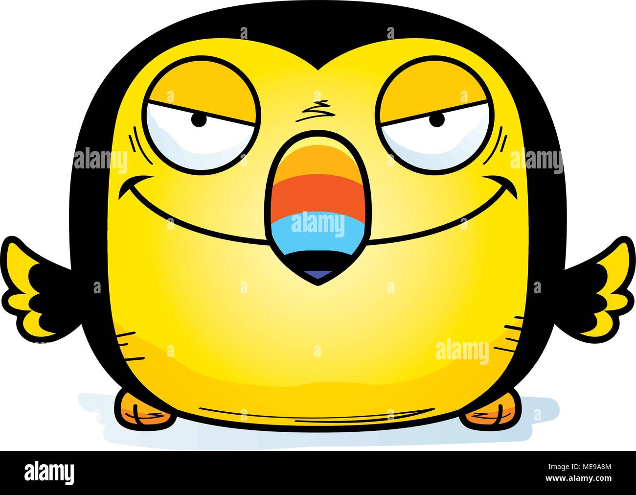 A cartoon illustration of an evil looking toucan Stock Vector Image ...