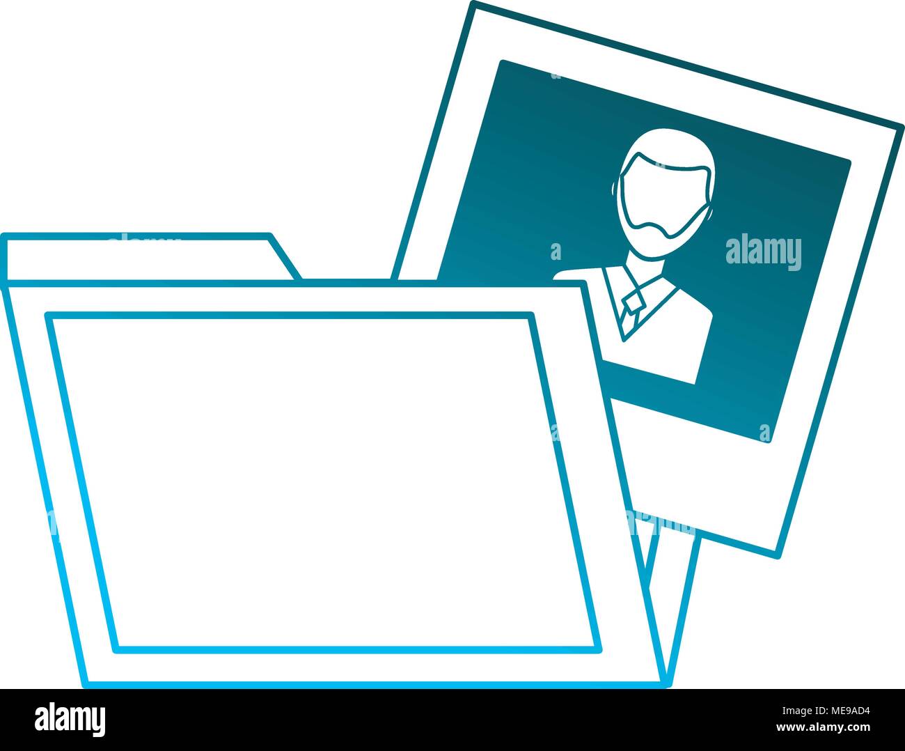 folder and man photo gallery design Stock Vector Image & Art - Alamy