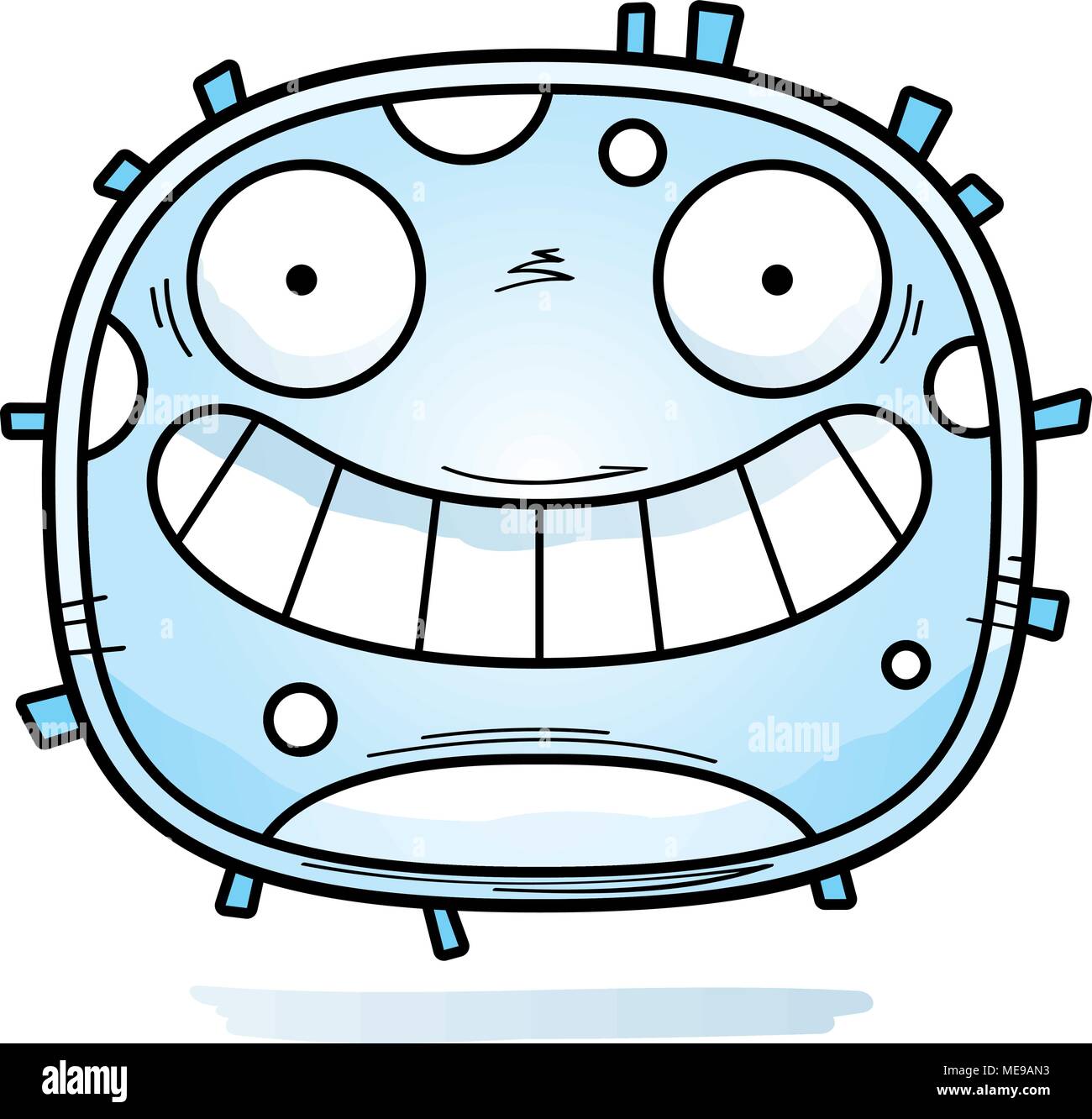 Cute Cartoon White Blood Cell