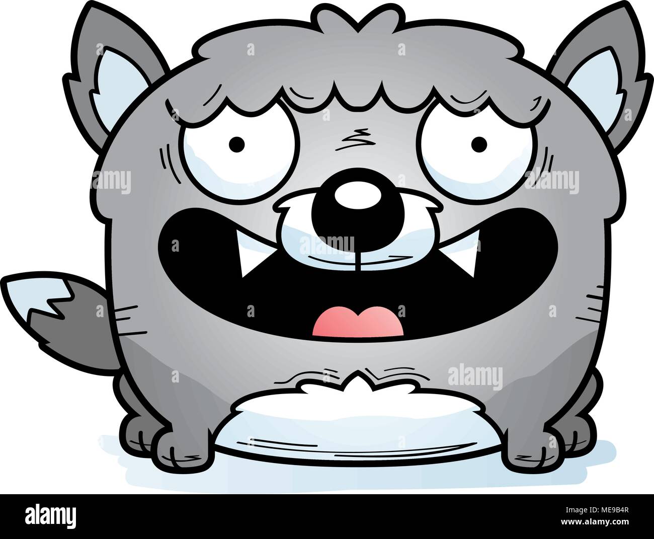 A cartoon illustration of a wolf smiling Stock Vector Image & Art - Alamy