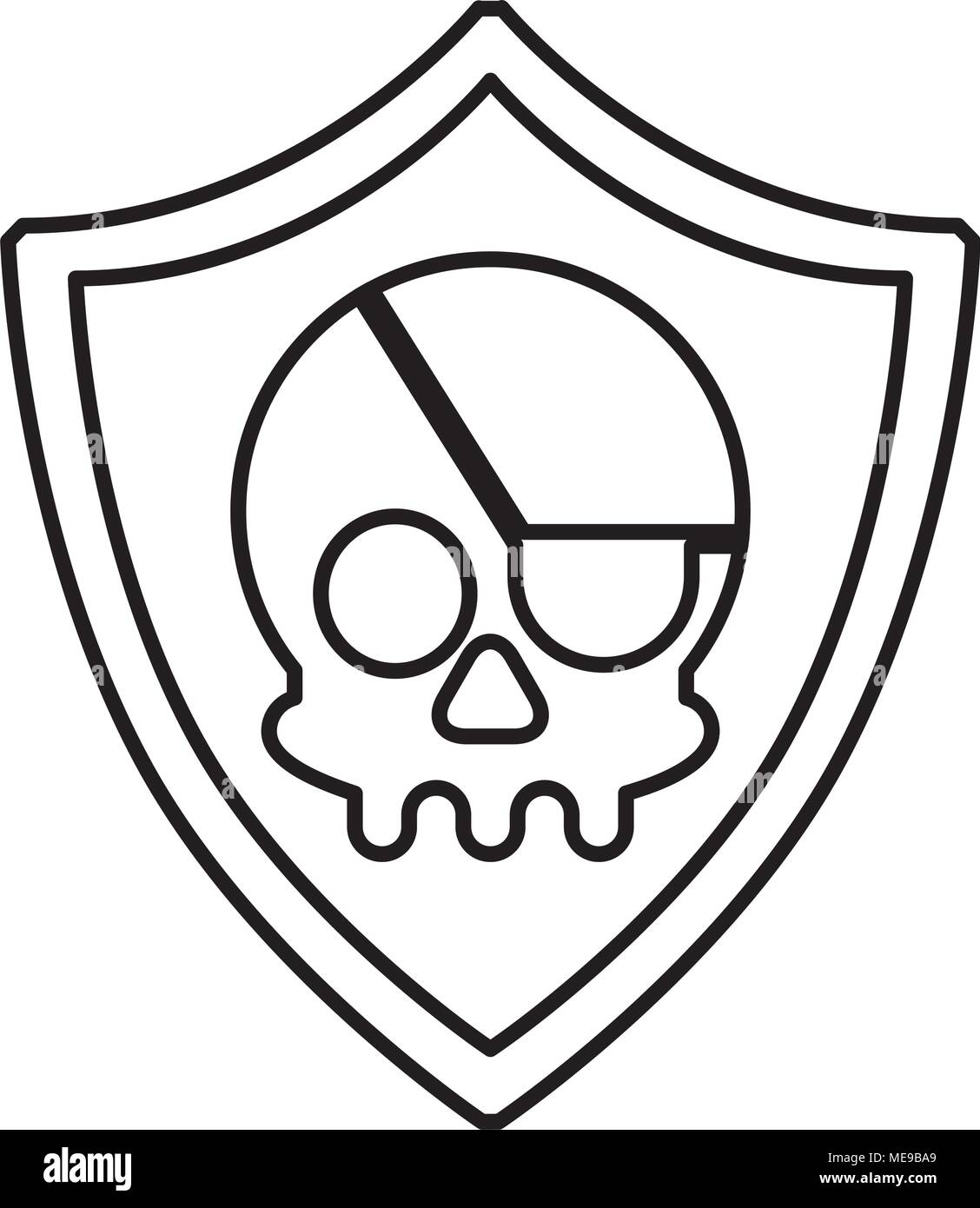 Skull shield bug Stock Vector Images - Alamy