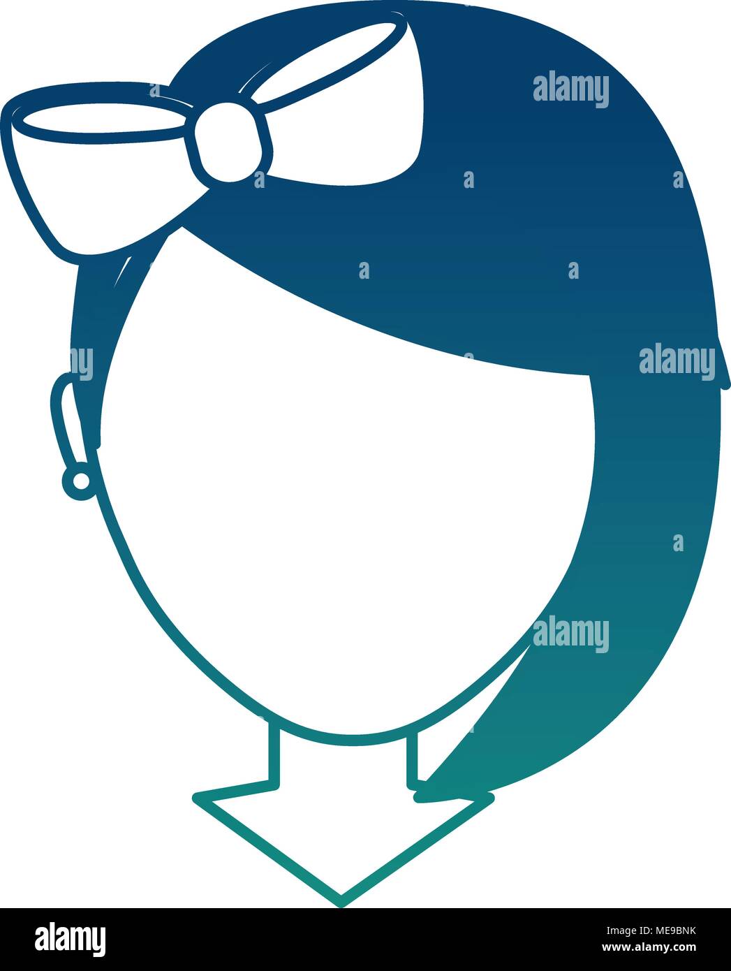 Color image cartoon faceless front hi-res stock photography and images ...