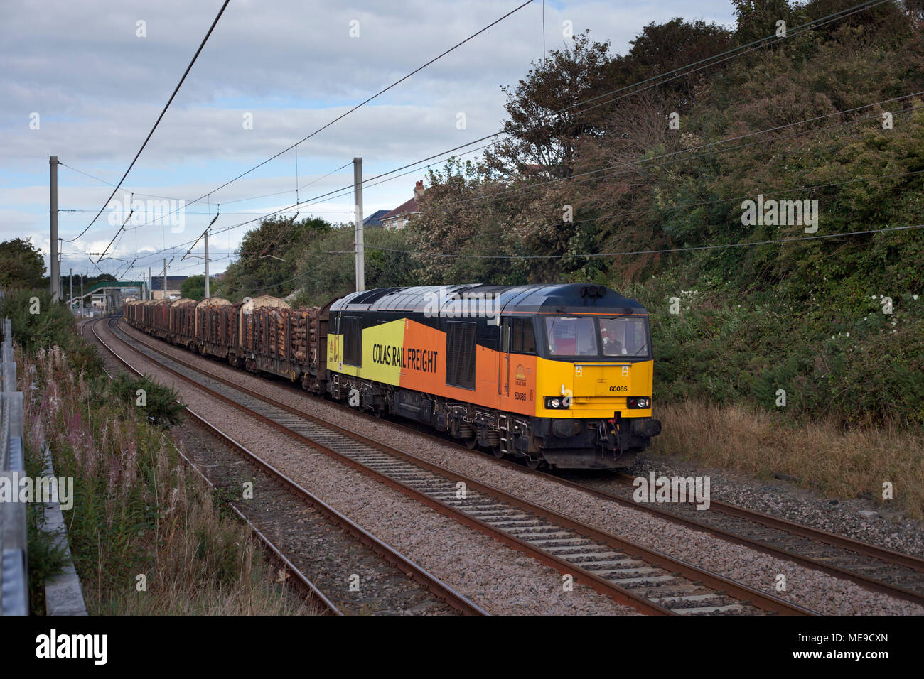 A Colas Railfreight class 60 diesel locomotive on the west coast main ...